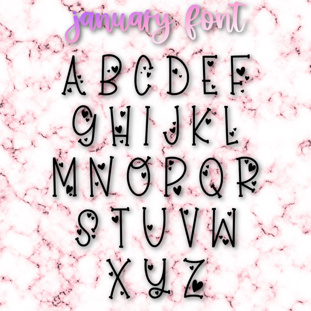 Fonts – Plannahannah