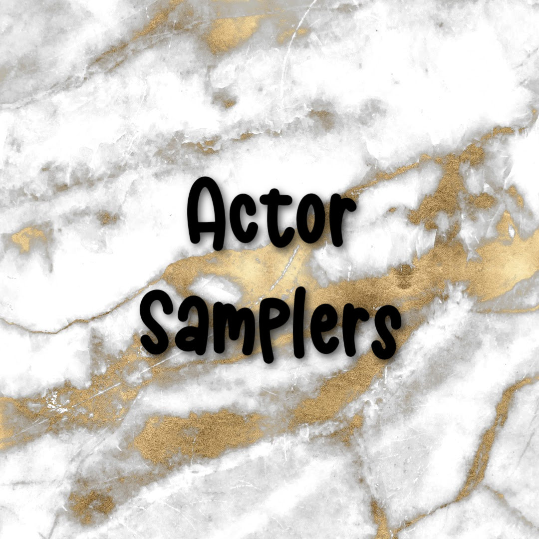 Actor Sampler | Foiled Script Sampler – Plannahannah