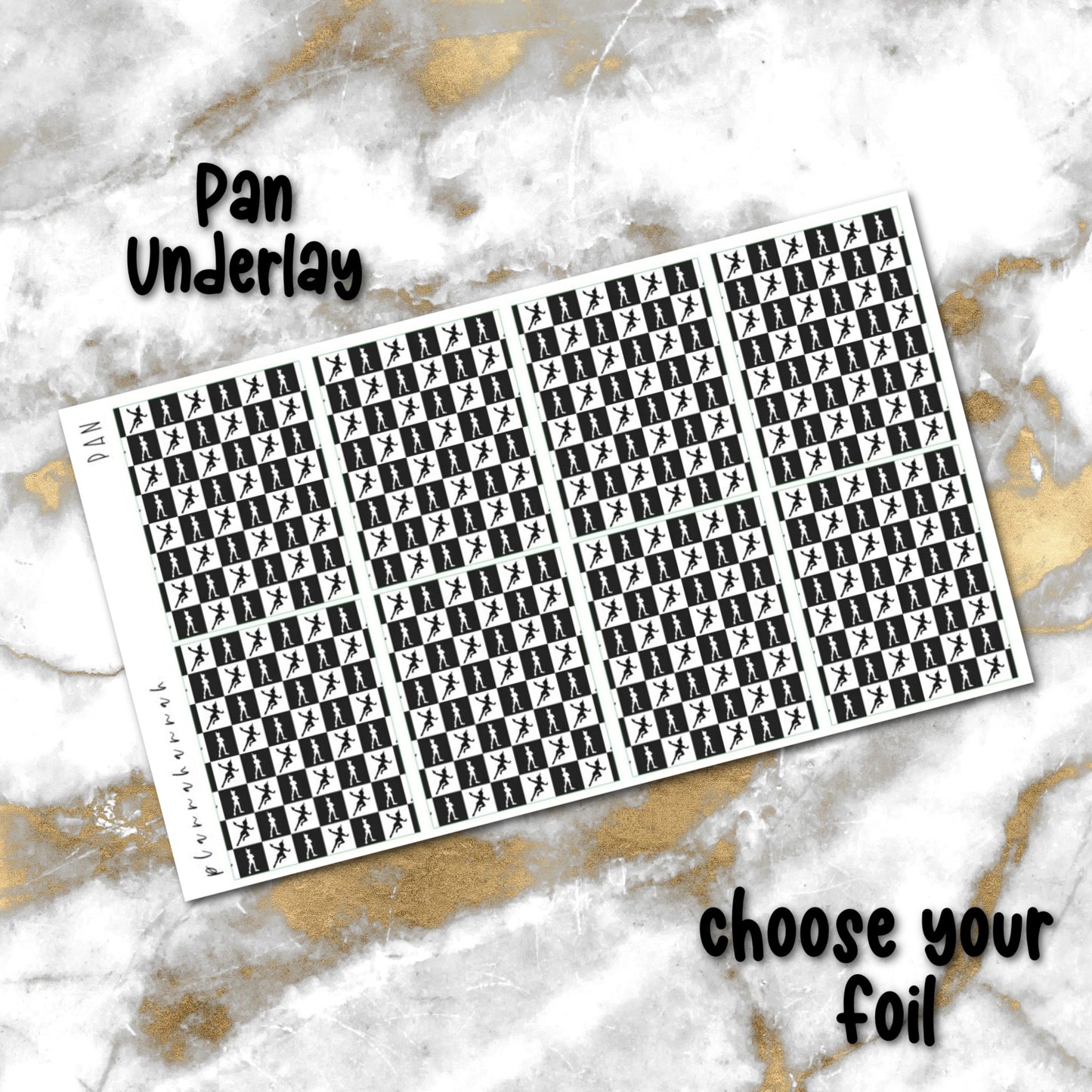 Pan | Foiled Fandom Underlay – Plannahannah
